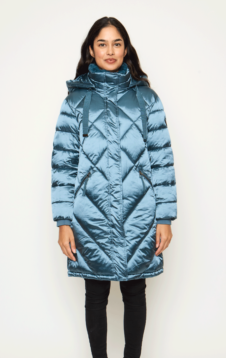 Gerry Weber- Diamond Puffer with Hood – Barrington's